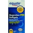 Equate Ibuprofen PM Softgels, 200 mg, 40 Count HSA/FSA Eligible ...