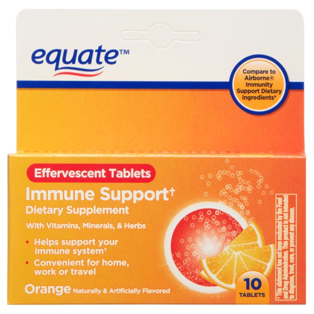 Equate Immune Support Dietary Supplement, Orange, 10 Count - Walmart.com
