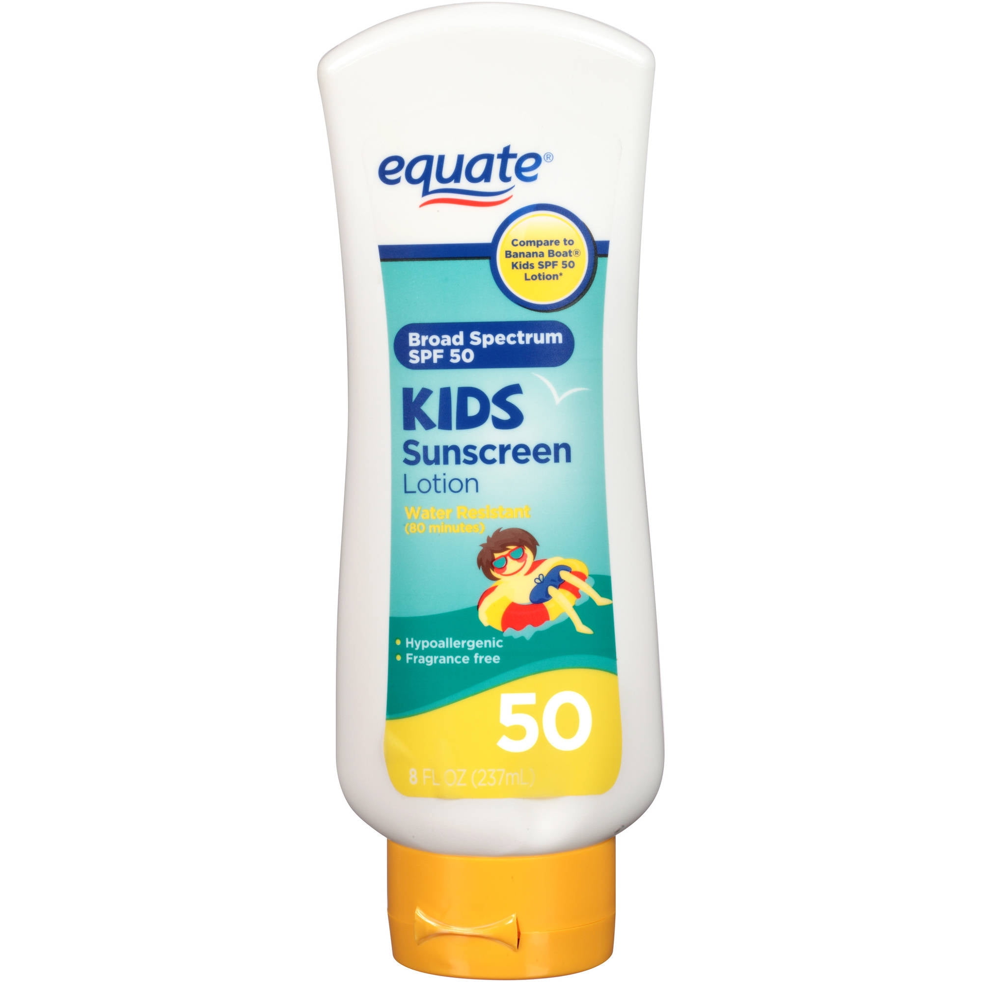 Equate Kids Sunscreen Lotion, SPF 50, 8 fl oz HSA/FSA Eligible ...