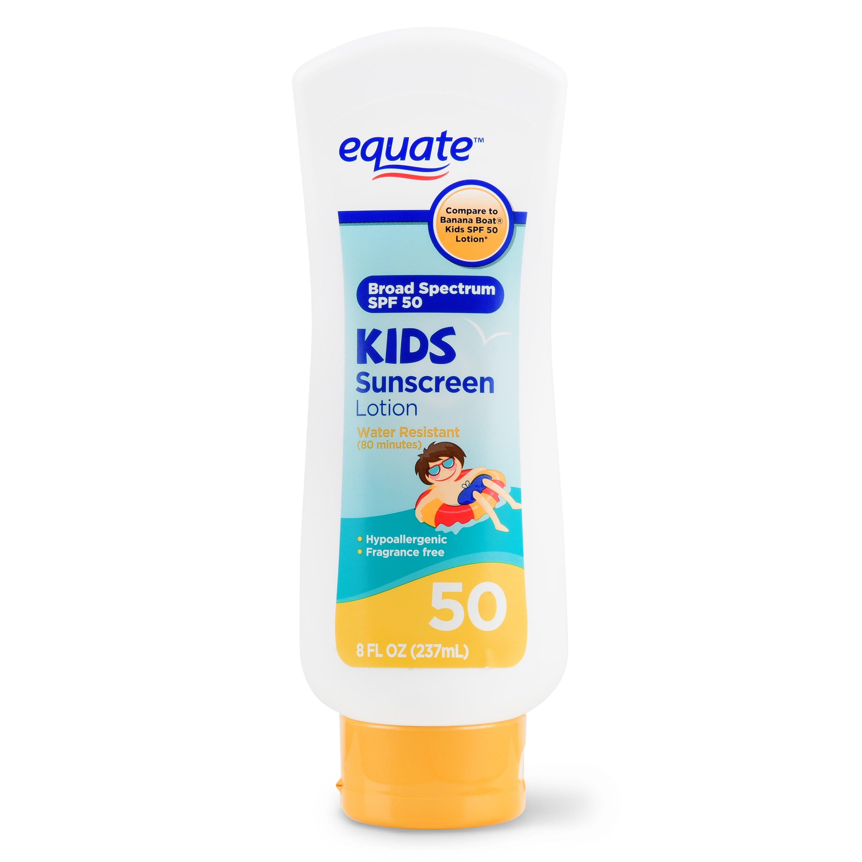 Equate Kids Sunscreen Lotion, SPF 50, 8 fl oz HSA/FSA Eligible ...