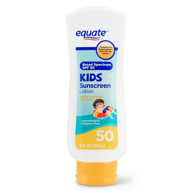 Equate Kids Sunscreen Lotion, SPF 50, 8 fl oz - Walmart.com