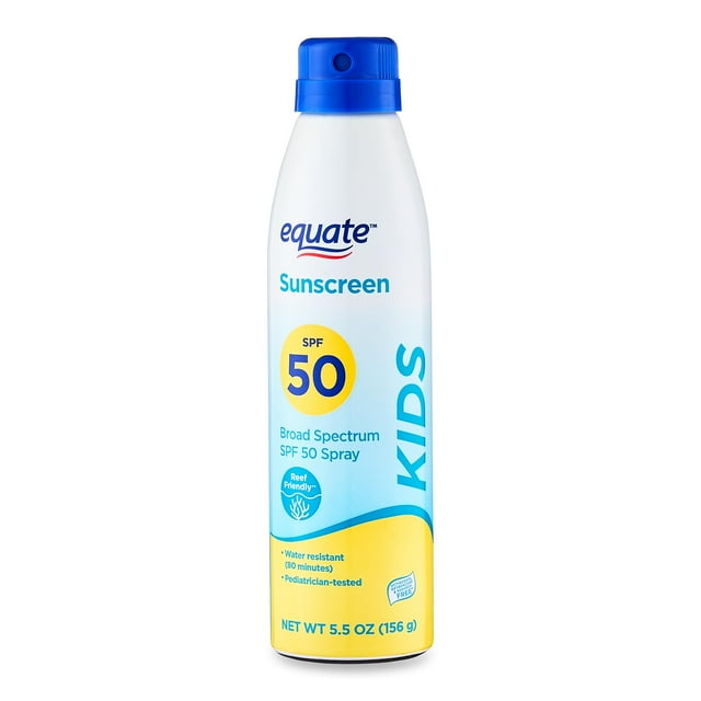 Equate Kids Sunscreen Spray, SPF 50, 5.5 oz HSA/FSA Eligible - Walmart.com
