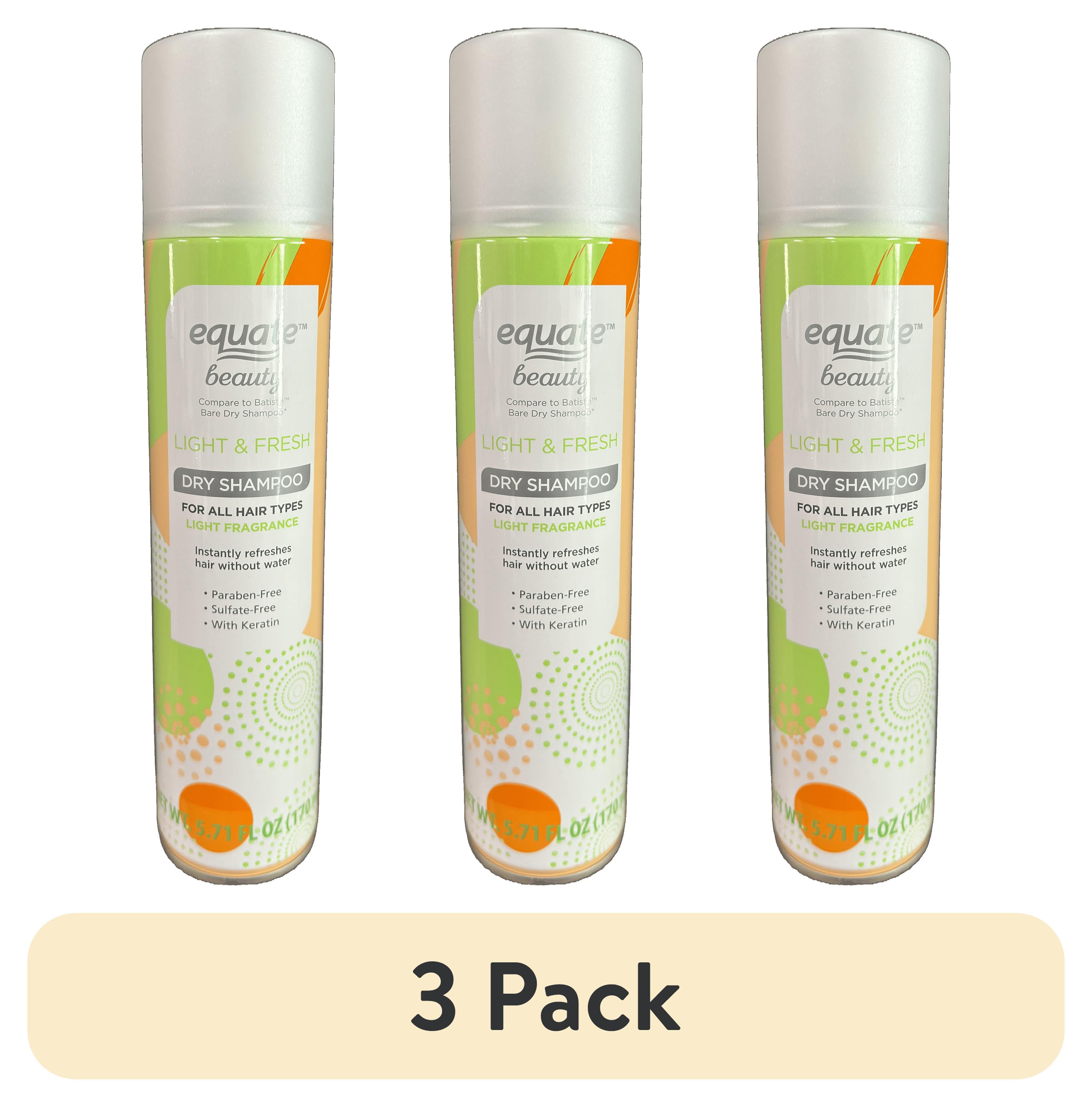 (3 pack) Equate Light & Fresh Dry Shampoo - Walmart.com