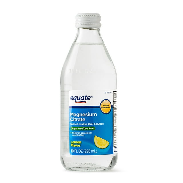 Equate Magnesium Citrate Saline Laxative Lemon Flavor, 10 Oz - Walmart.com