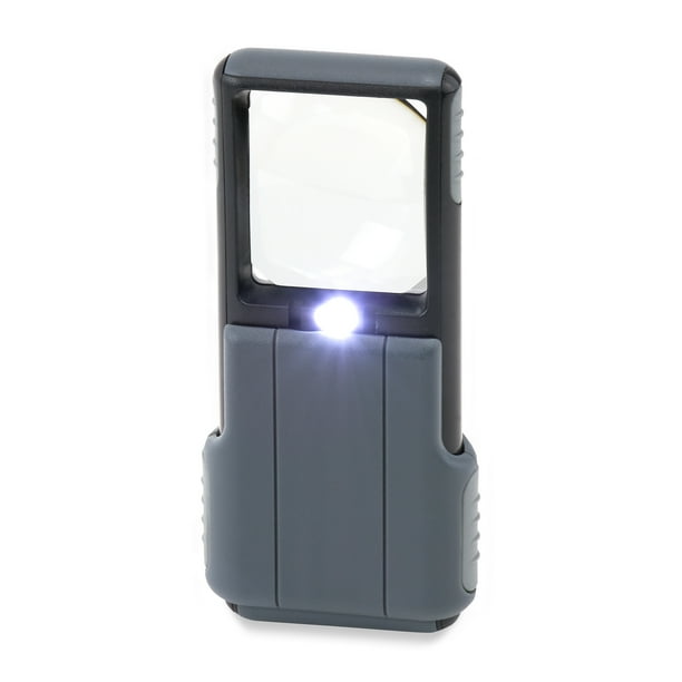 Equate Magnifier Portable 5x Power LED Lighted Aspheric Acrylic Lens ...
