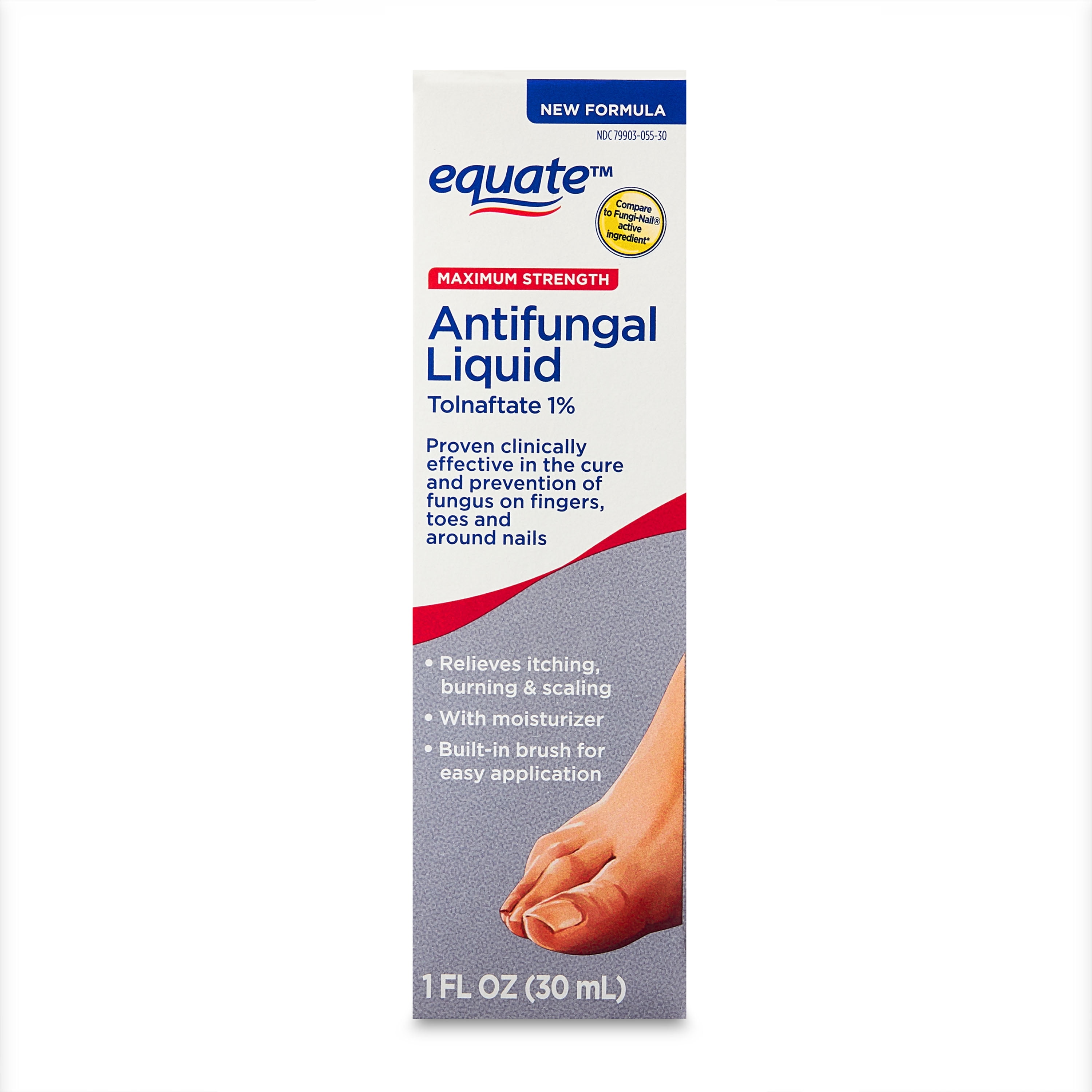 Equate Maximum Strength Antifungal Liquid Tolnaftate 1%, 1 fl oz ...