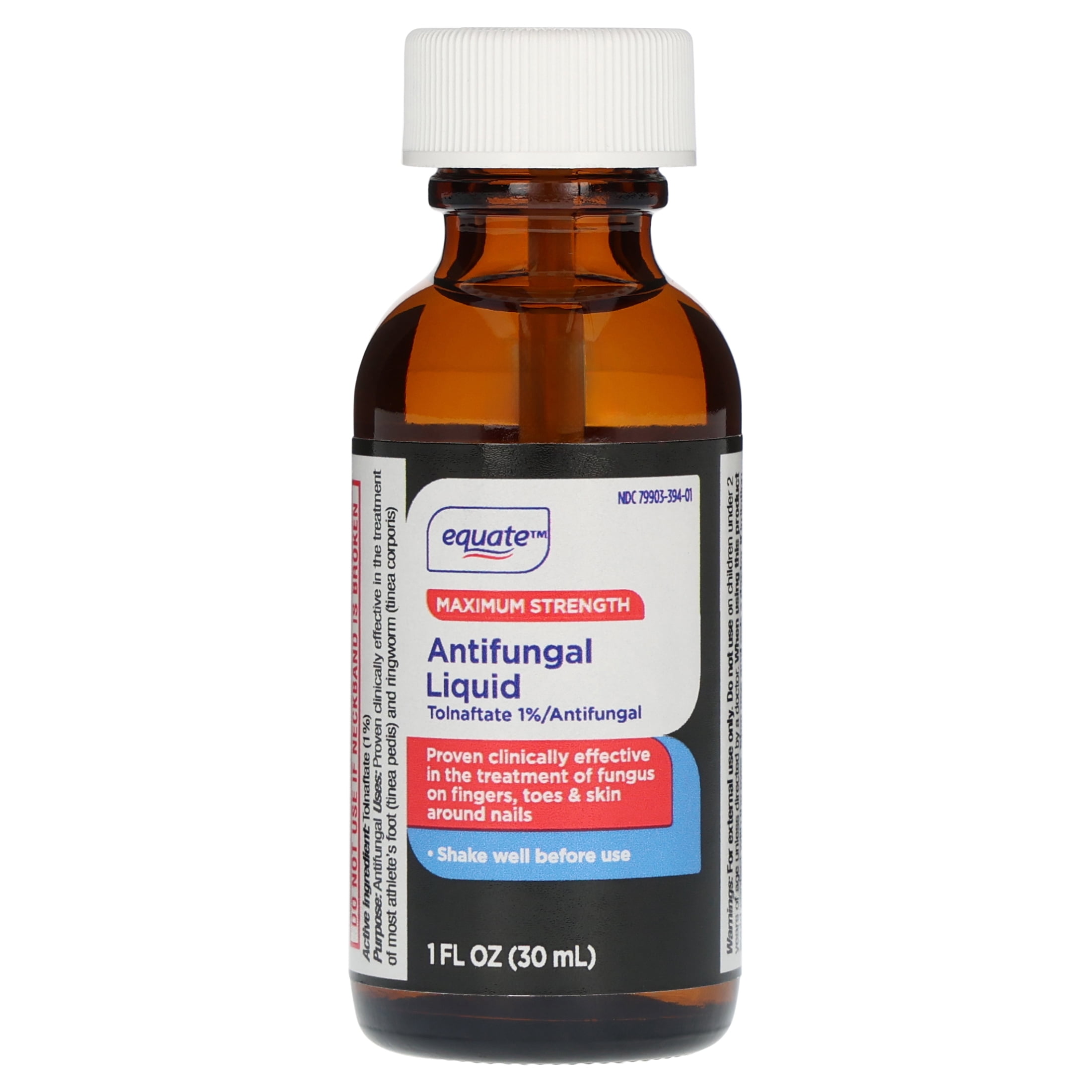 Equate Maximum Strength Antifungal Liquid Tolnaftate 1%, 1 fl oz ...