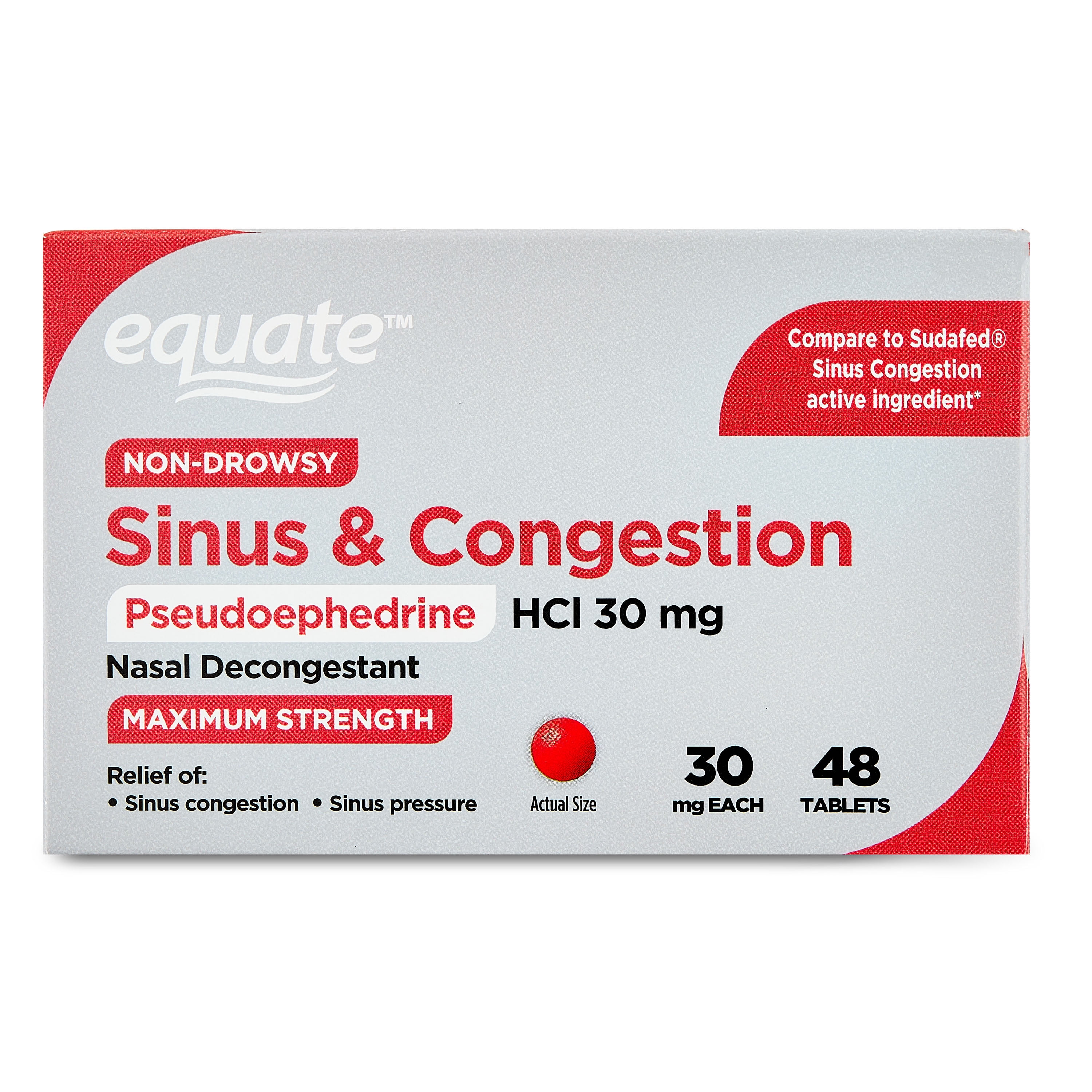 Pseudoephedrine in Allergy Medicine - Walmart.com