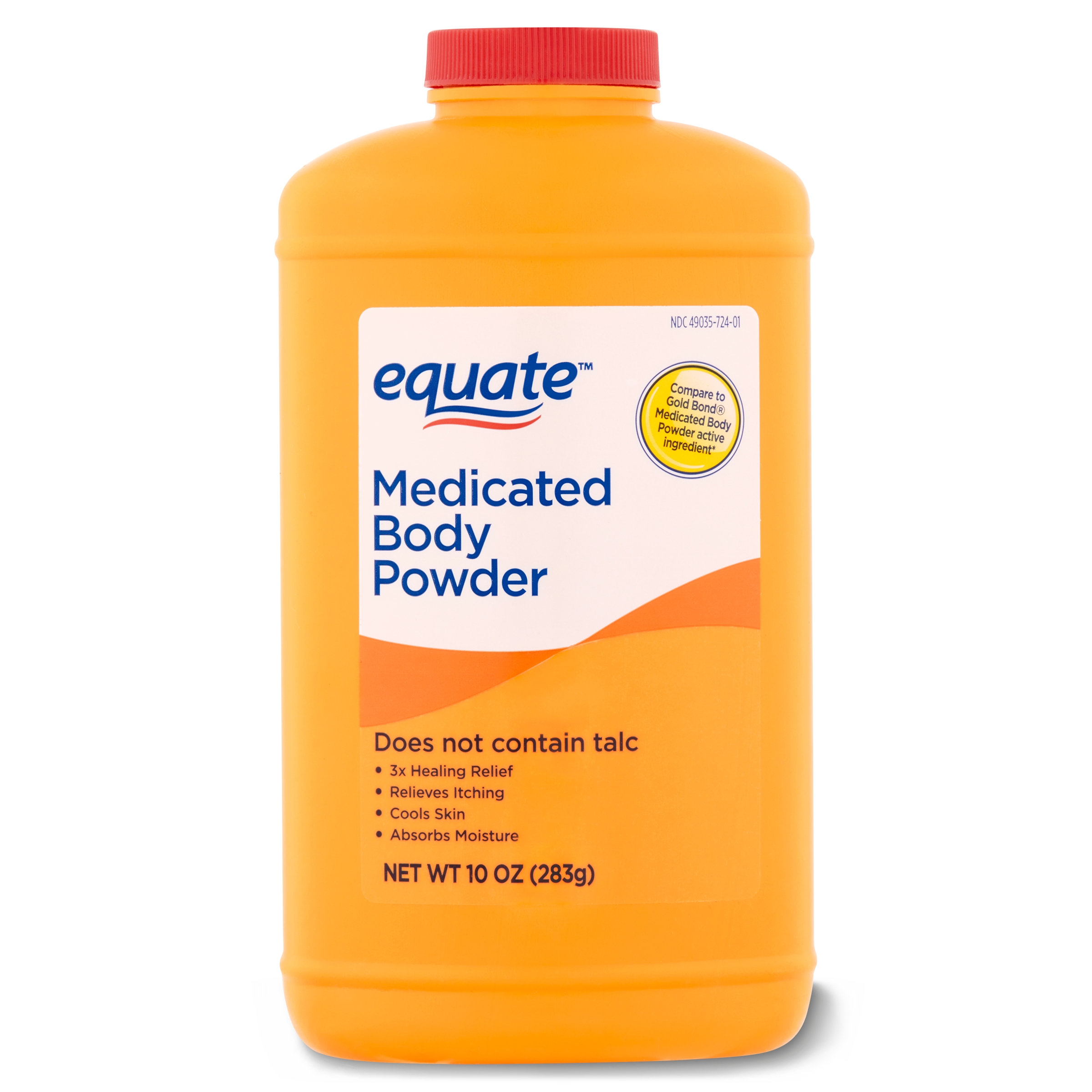 Brandclub Equate Medicated Body Powder Unscented 10 Oz Compare To
