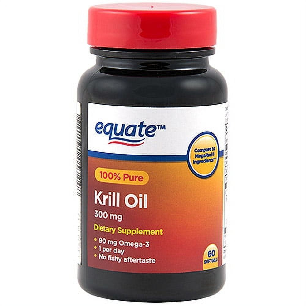 Equate Mega krill, 300mg, 60ct - Walmart.com
