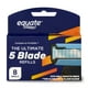 Equate Men's 5-Blade Cartridge Refills, 8 Count - Walmart.com