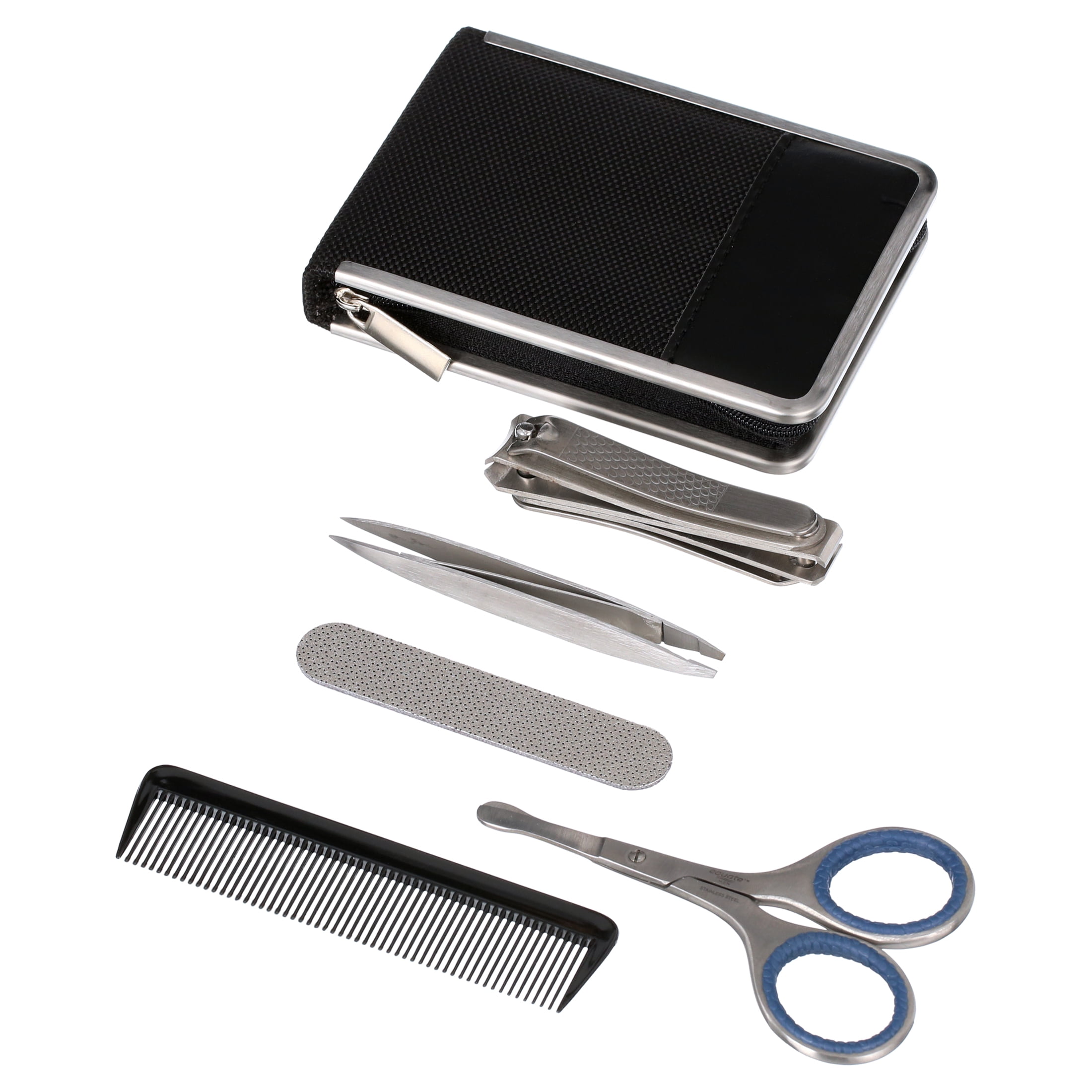 Equate Men's 6 Piece Complete Grooming Kit with Black Case - Walmart.com
