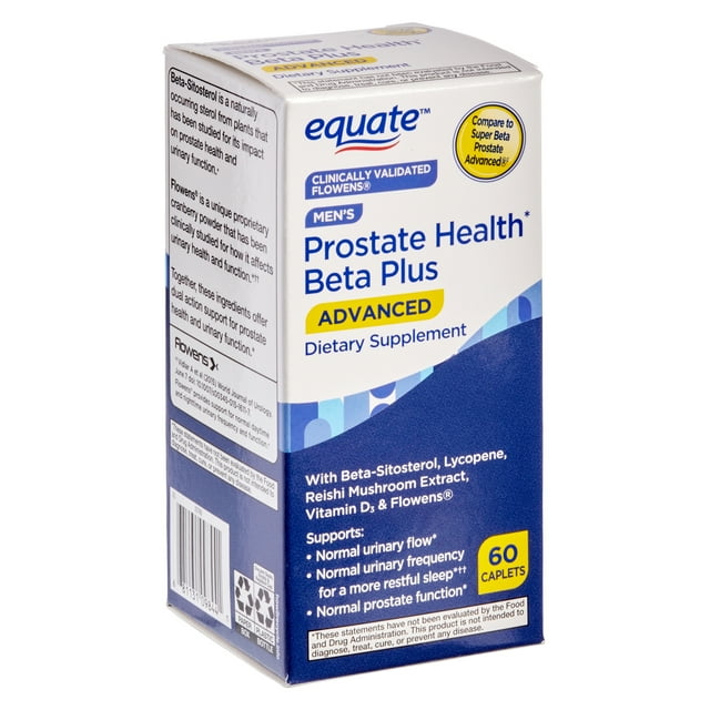 Equate Men's Prostate Health Beta Plus Advanced, 60 Count - Walmart.com