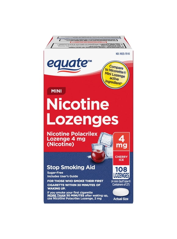Nicotine Lozenges 4 Mg in Quit Smoking - Walmart.com