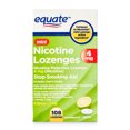Equate Mini Nicotine Polacrilex Lozenge 4 Mg Citrus Flavor 108 Count