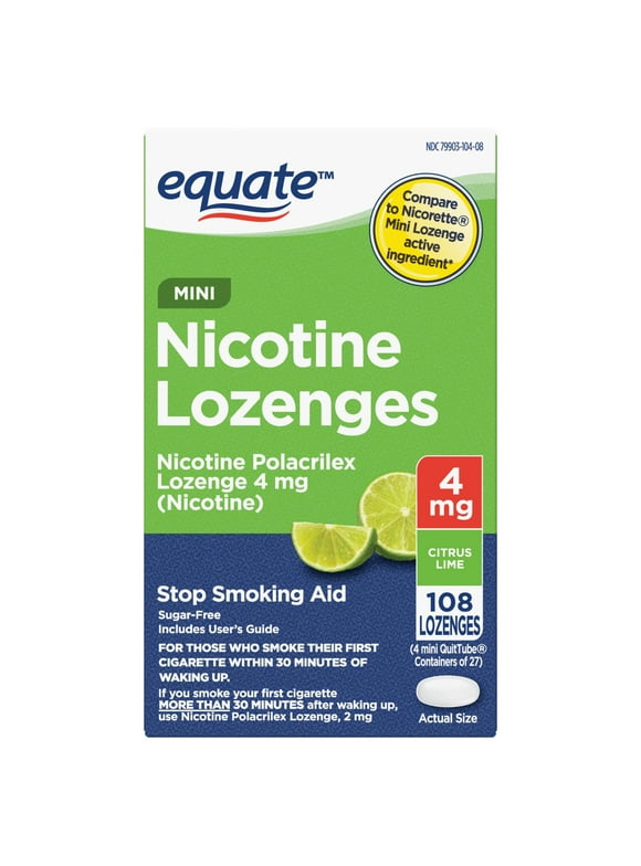 Nicotine Lozenges 4 Mg in Quit Smoking - Walmart.com
