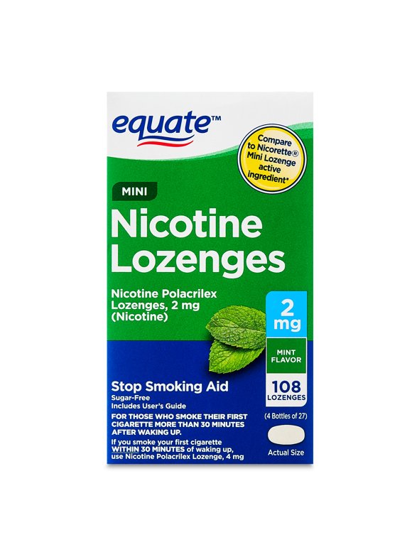 Equate Nicotine Lozenges in Quit Smoking - Walmart.com