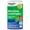 Equate Mini Nicotine Polacrilex Lozenges Stop Smoking Aid 4 Mg Mint