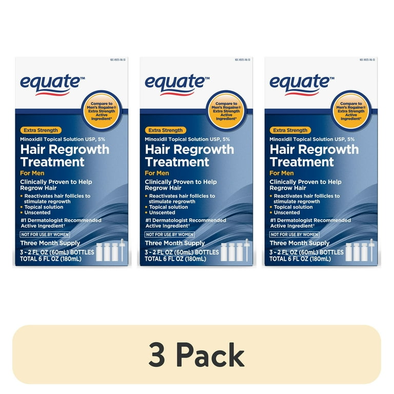 Equate Minoxidil 5 Topical Solution Hair Regrowth For Men KIRKLAND Equate Minoxidil 5 Topical Solution Hair Regrowth For Men KIRKLAND