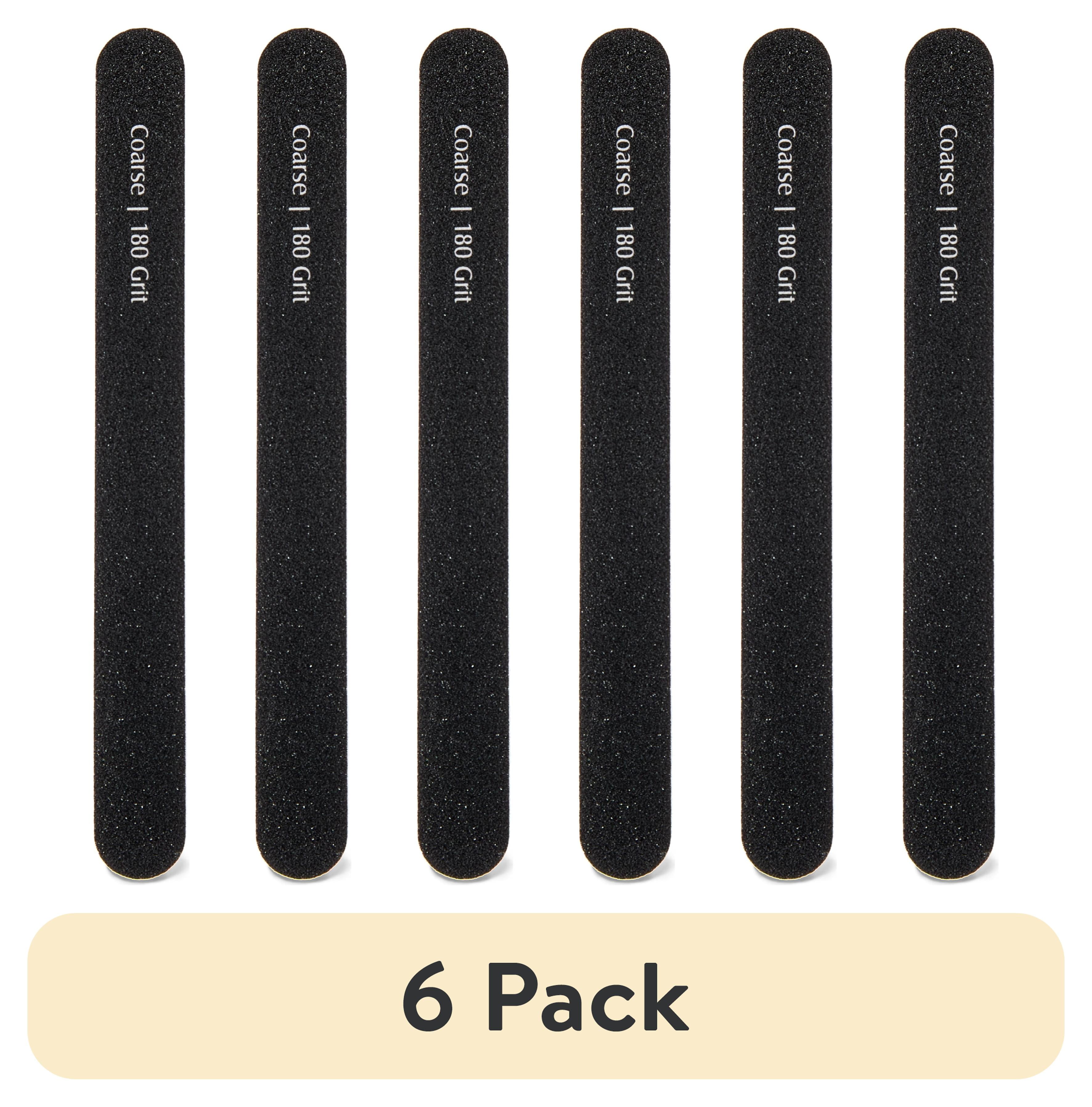 (6 pack) Equate Nail File, Black 100/180 - Walmart.com