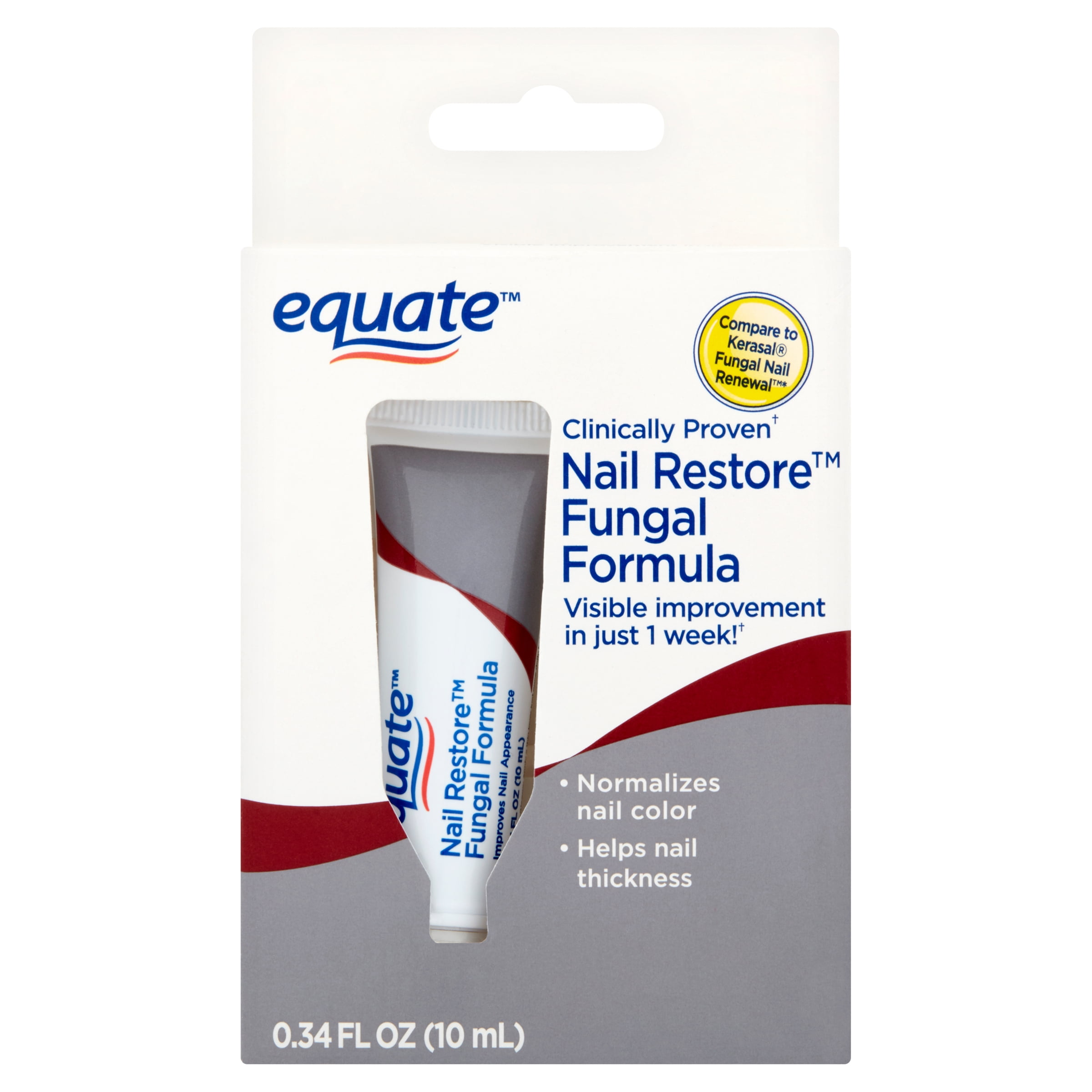 Equate Nail Restore Fungal Formula for Strong and Healthy Nails, 0.34 ...