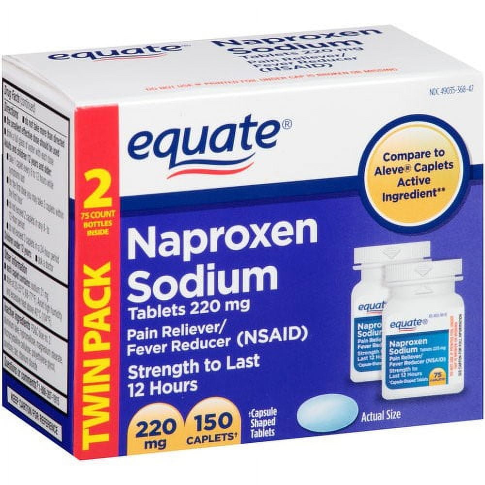Equate Naproxen Sodium Pain Relief Tablets, 220 mg, 150 Count HSA/FSA ...