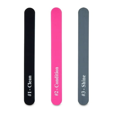 Black Orange Grit Sanding 3-Way 80/80/100 Nail Buffer Blocks - 10 ...