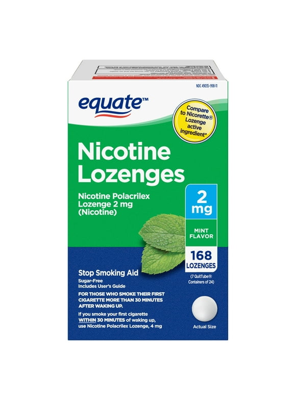 Equate Nicotine Lozenges in Quit Smoking - Walmart.com