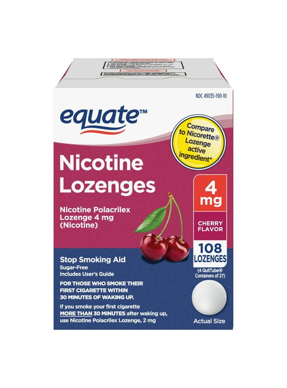 Nicotine Lozenges 4 Mg in Quit Smoking - Walmart.com