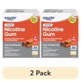 2 Pack Equate Nicotine Polacrilex Coated Gum 4 Mg Cinnamon Flavor