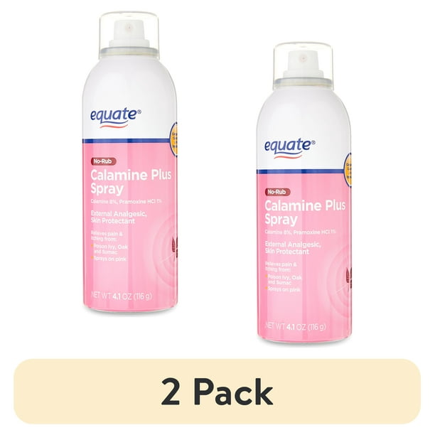 (2 pack) Equate No-Rub Calamine Plus Spray, 4.1 oz - Walmart Business ...