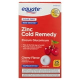 Equate Non-Drowsy Zinc Cold Remedy Chewable Tablets, Cherry Flavor, 25 ...