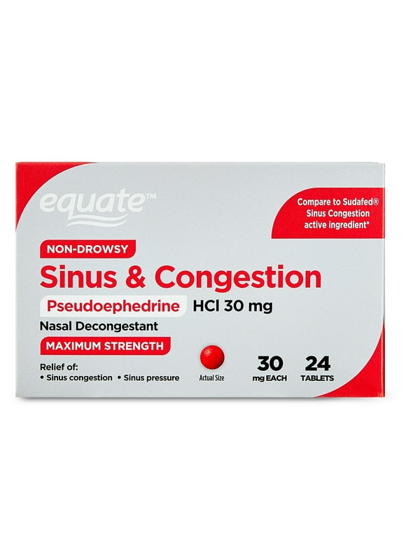 Pseudoephedrine in Allergy Medicine - Walmart.com