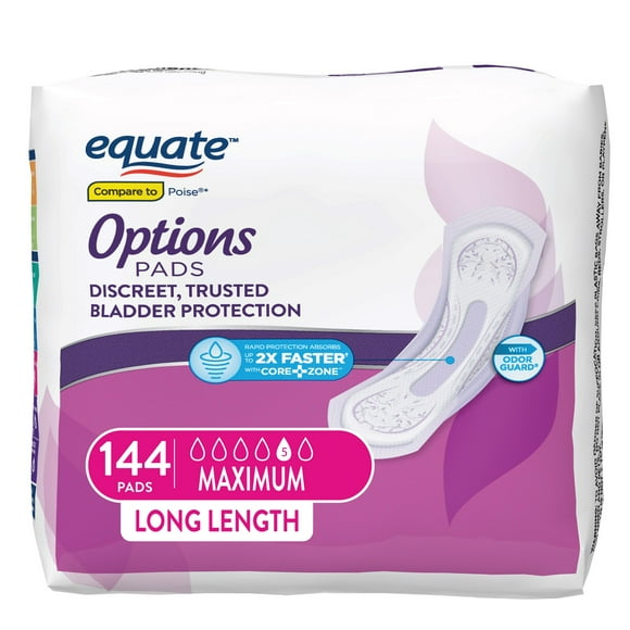 Equate Options Incontinence Pads