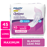 Equate Women's Overnight Incontinence Pads, Ultimate Absorbency (30 ...