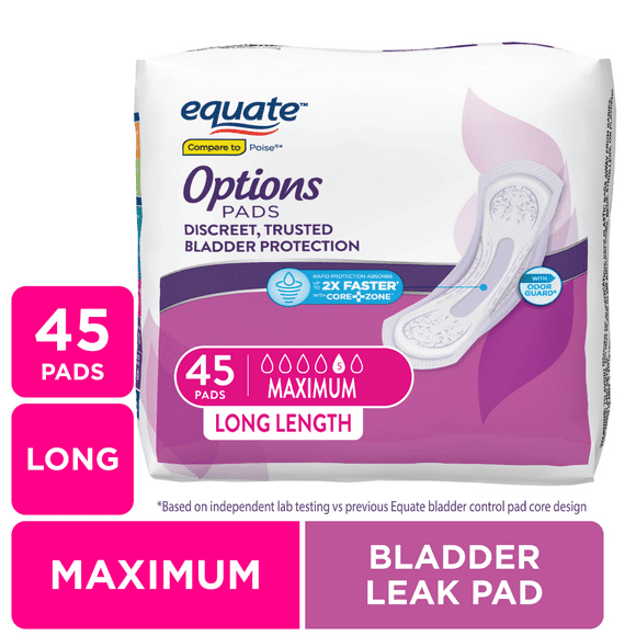 Equate Incontinence Pads in Incontinence - Walmart.com
