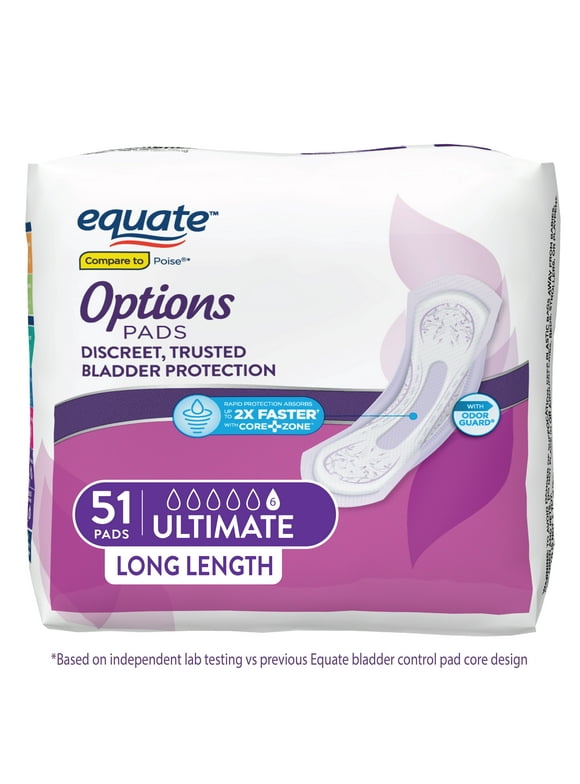 Equate Incontinence Pads in Incontinence - Walmart.com