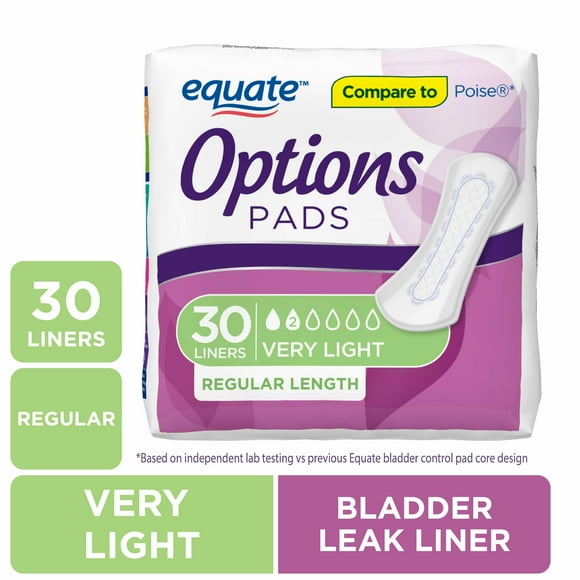 Equate Options Incontinence Pads