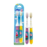 Equate Kids Peppa Pig Manual Toothbrushes with Soft Bristles, 2 Pack ...