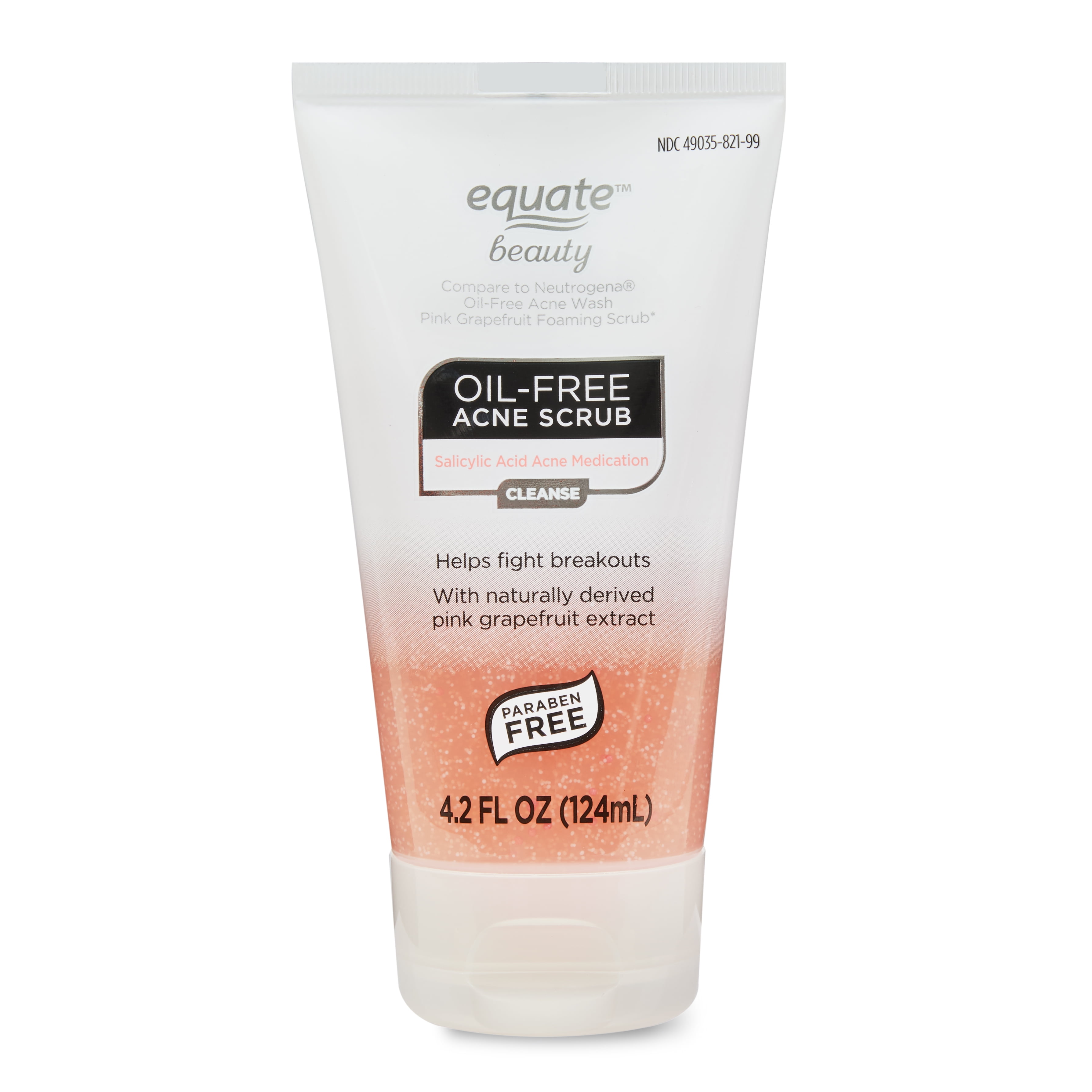 Brandclub - Equate Pink Grapefruit Oil-Free Foaming Acne Scrub with 2% ...