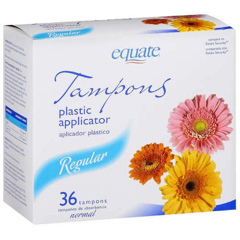 Equate Plastic Applicator Multipack Tampons 36ct - Walmart Business ...