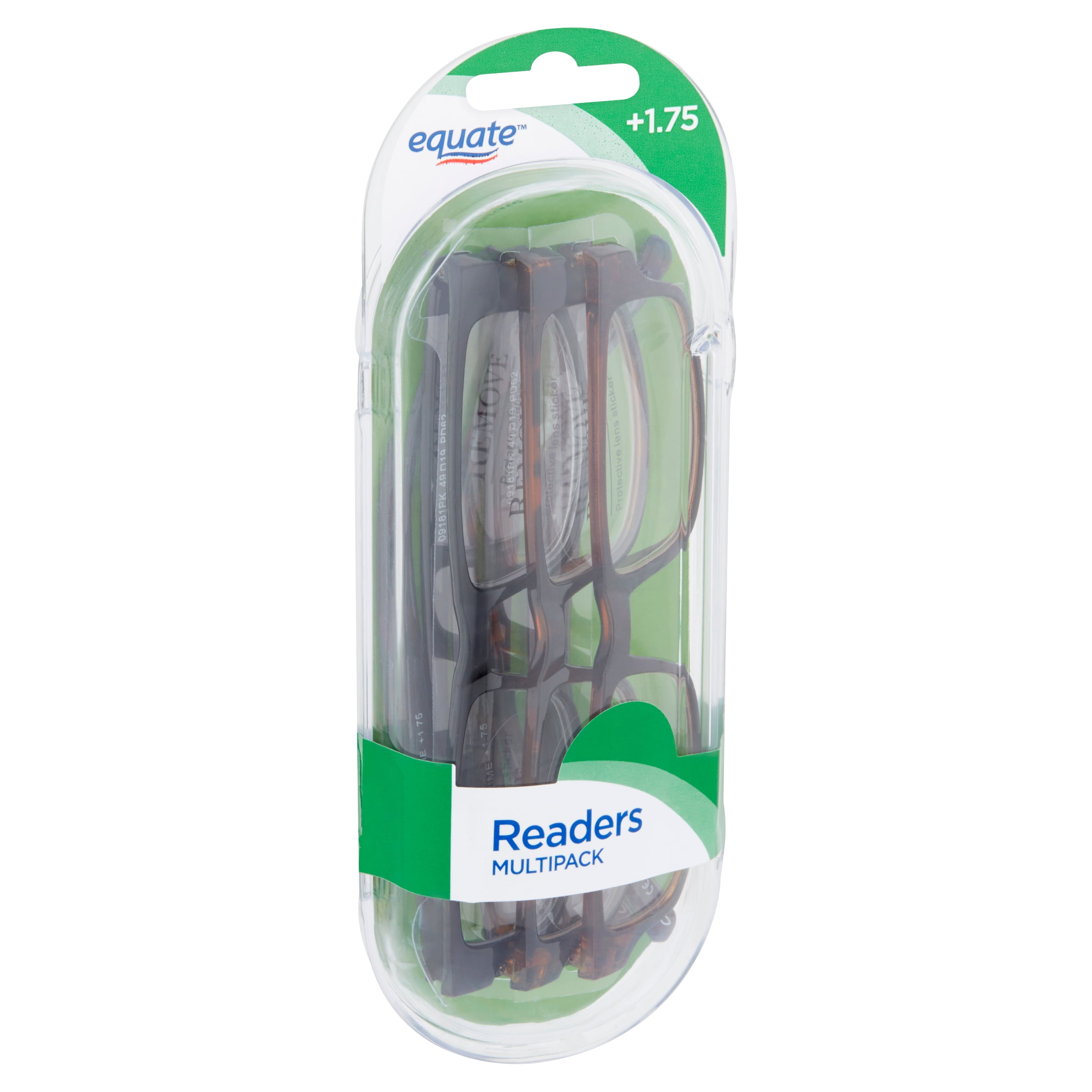 Equate Prime +1.75 Readers Multipack, 3 Count - Walmart.com
