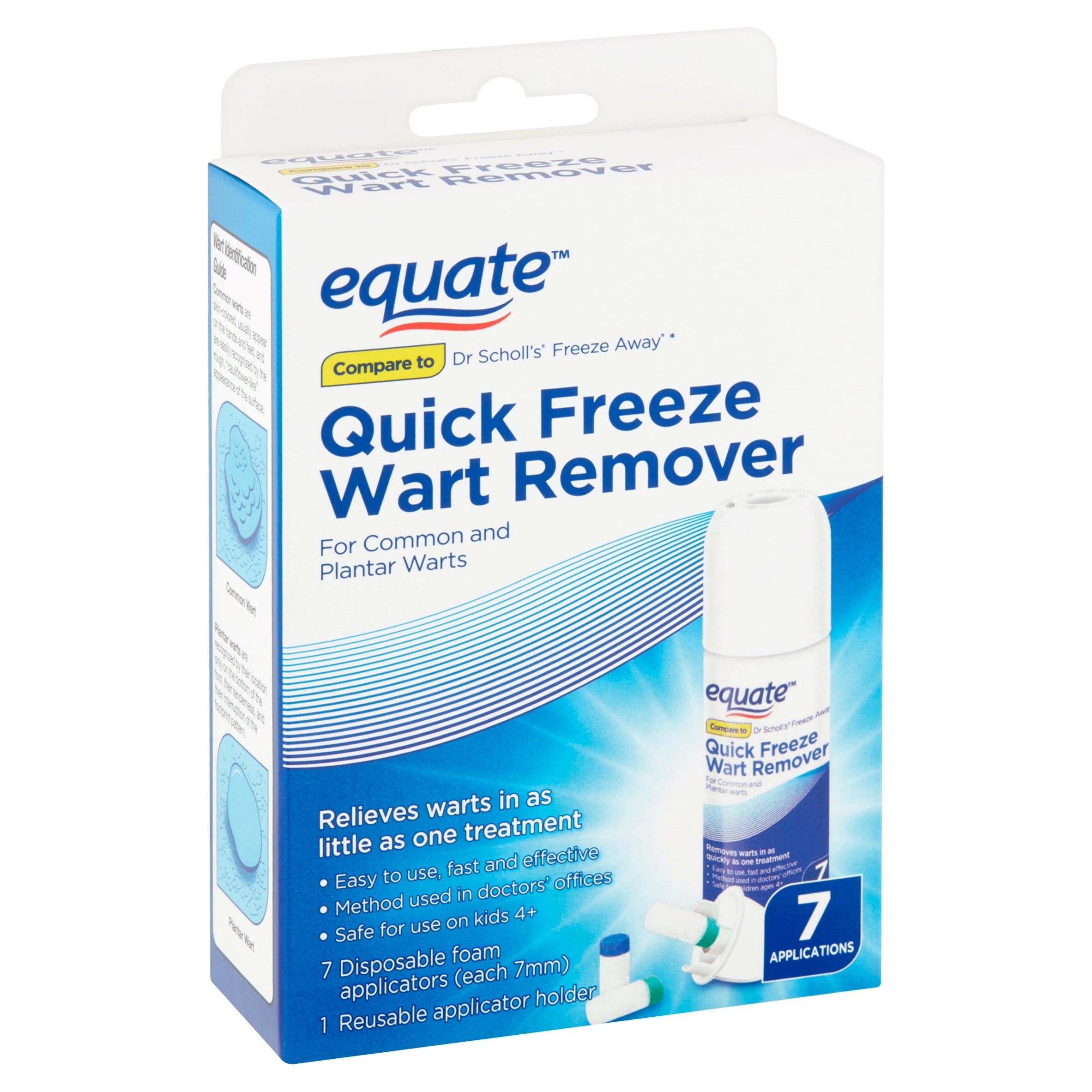 Equate Quick Freeze Wart Remover Treatment, 7 Liquid Applications HSA ...