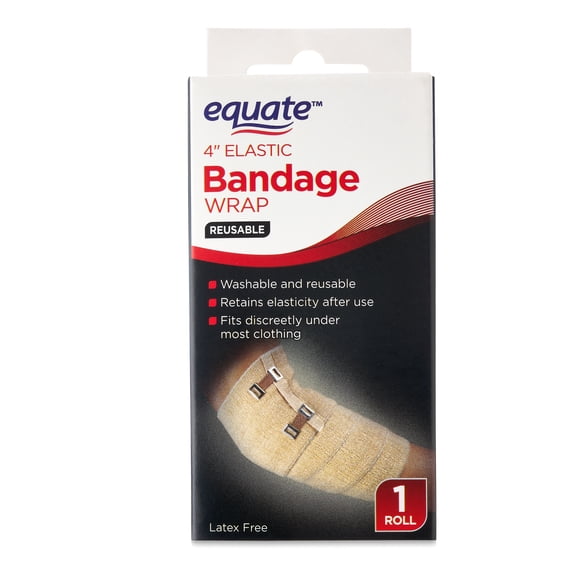 Equate Reusable Elastic Bandage Wrap, Tan, 4" HSA/FSA Eligible ...