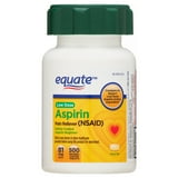 Equate Safety Coated Low Dose Aspirin Tablets for Pain Relief, 81mg ...