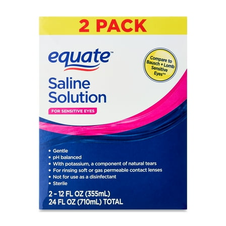 Equate Contact Lens Solution Cleaning & Disinfecting Lens Care System ...
