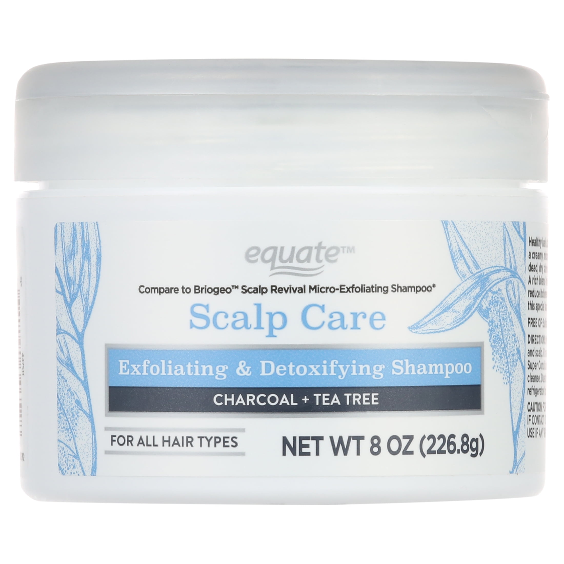 Equate Scalp Care Exfoliating & Detoxifying Daily Shampoo with Charcoal ...