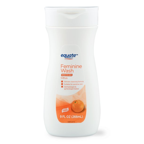 Equate Sensitive Skin Feminine Wash, Citrus, 9 fl oz. - Walmart ...
