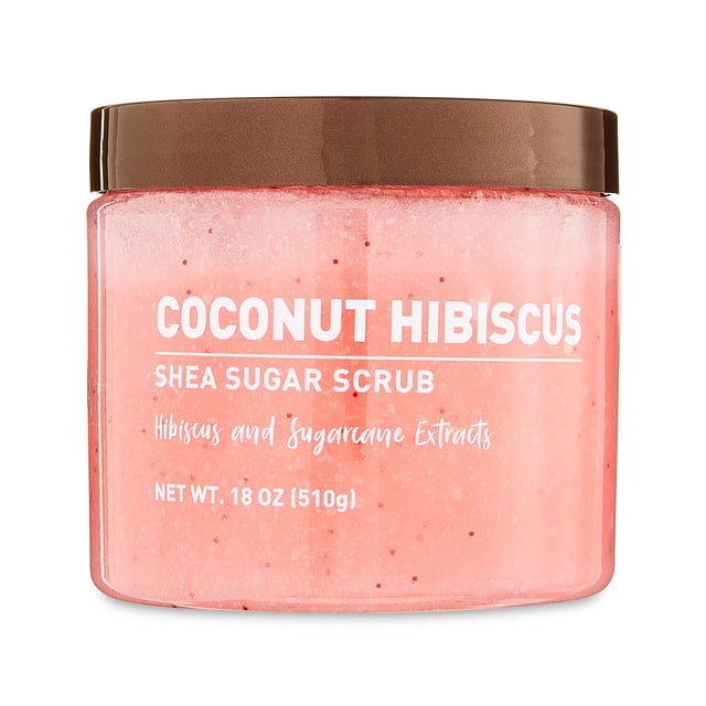 Walmart Shea Sugar Scrub, Coconut Hibiscus, 18 oz - Walmart.com