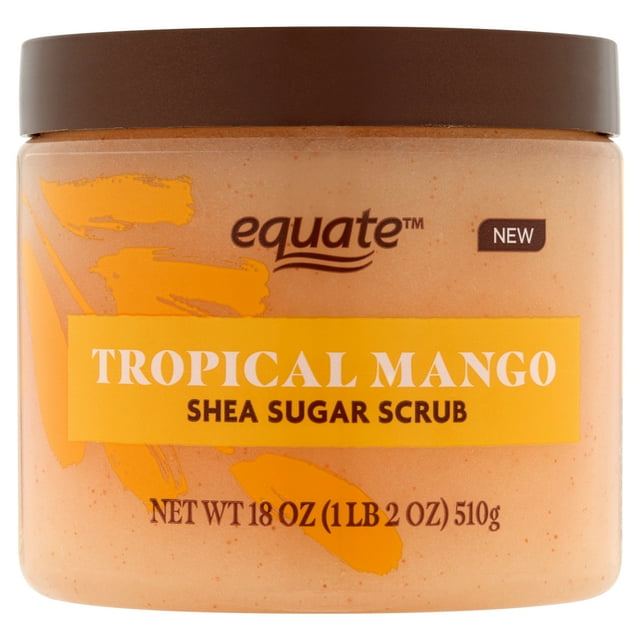 Equate Shea Sugar Scrub Tropical Mango, 18 oz - Walmart.com